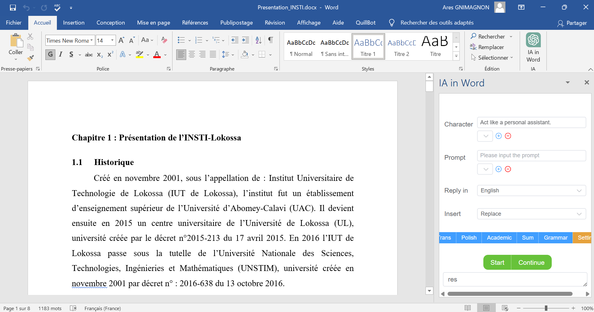 WordMagician - L'IA dans votre traitement de texte